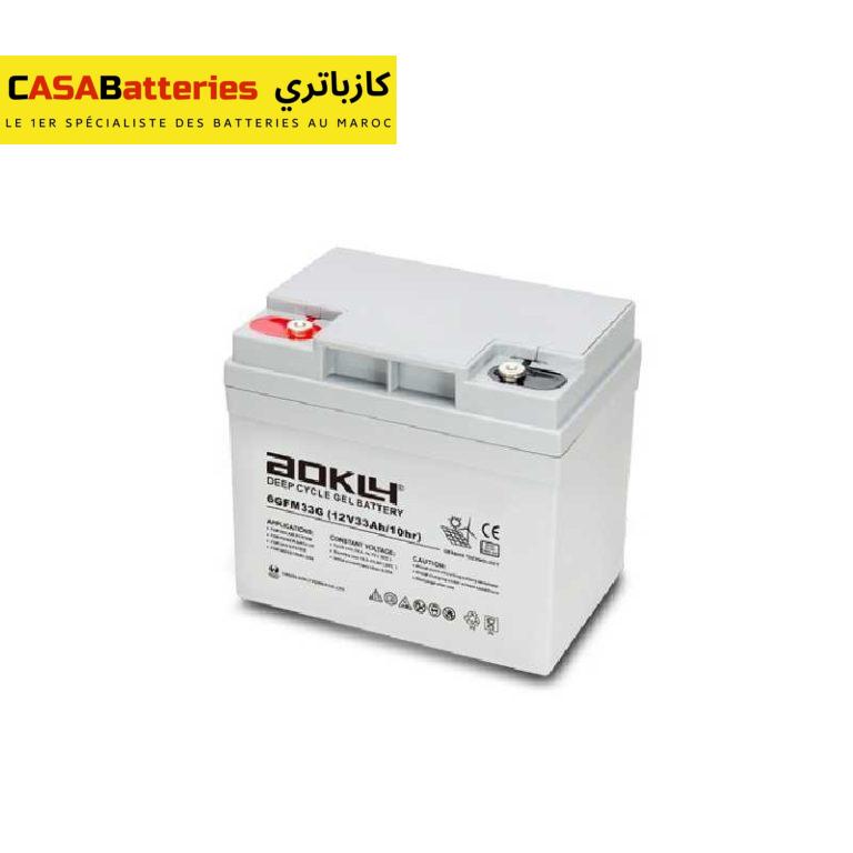 Aokly 6GFM33G 12V 33 Ah Gel - CASABatteries