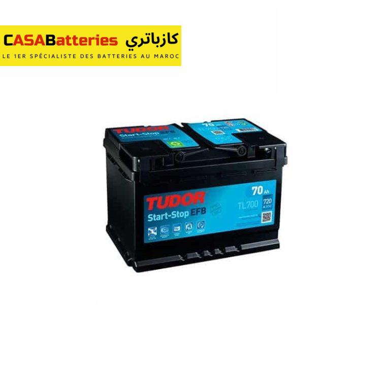 TUDOR L3 EFB TL700 – 70 AH 720A BATTERIE Voiture - CASABatteries